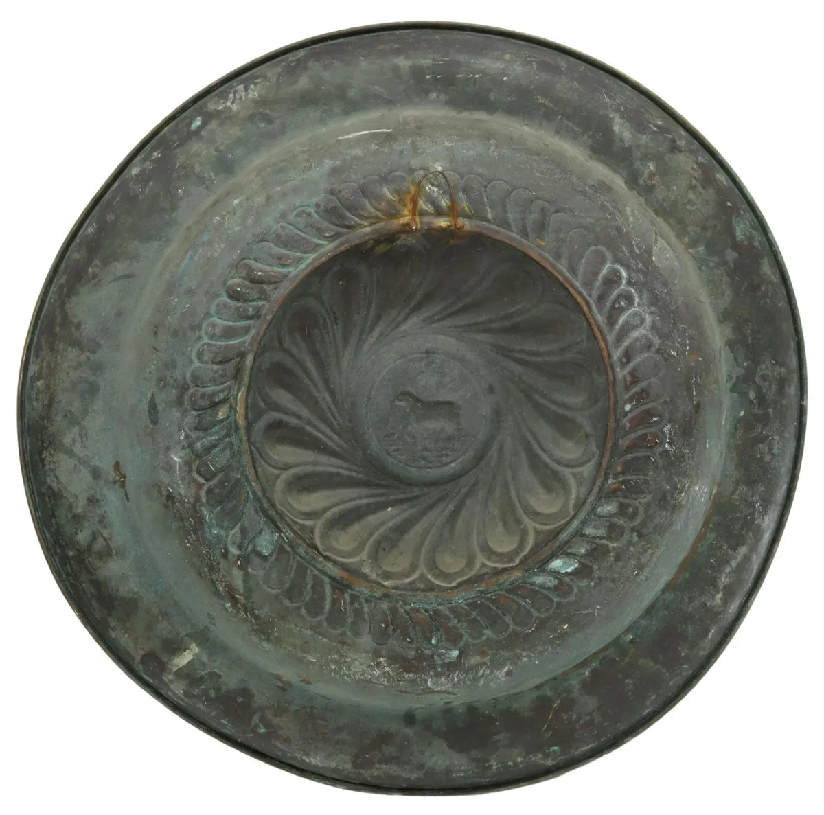 Antique Dish, Repousse Brass, Wall Decor, Paschal Lamb Alms, 24" D ...