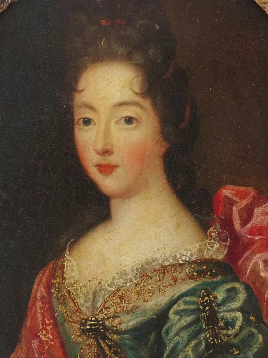 Antique Oil Paintings, Portraits, (2) French Noble Females, 16th / 17 ...