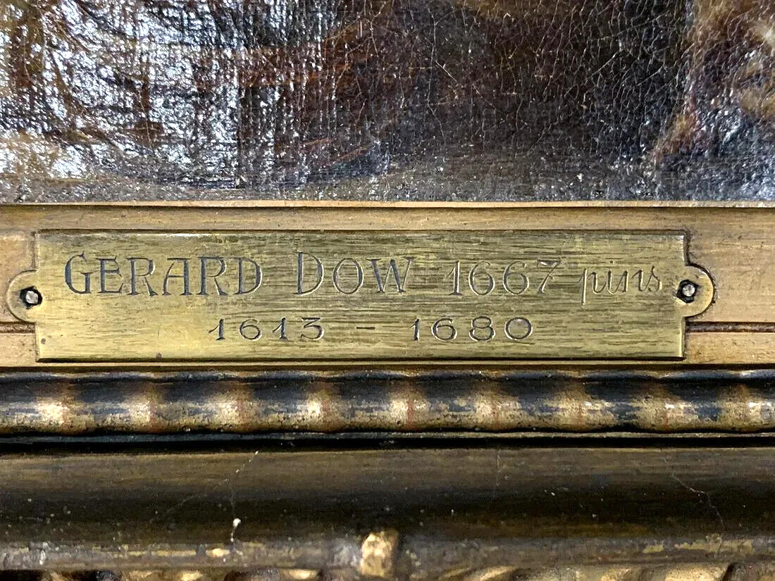 Antique Painting, Oil on Canvas, Gerrit DOW (1613-1675) (Attributed ...