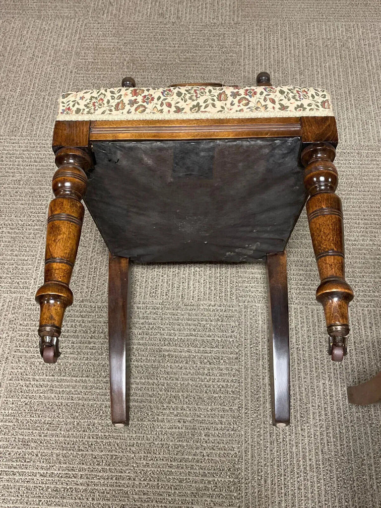 Chairs, Victorian, Set of Four, Carved, English, Shell Crest, Floral U ...