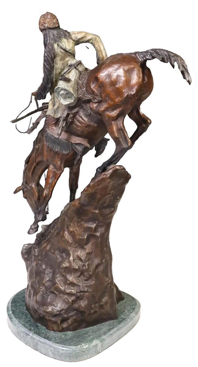 Sculpture, Bronze, After Frederic Remington, "Mountain Man"', Patinated ...