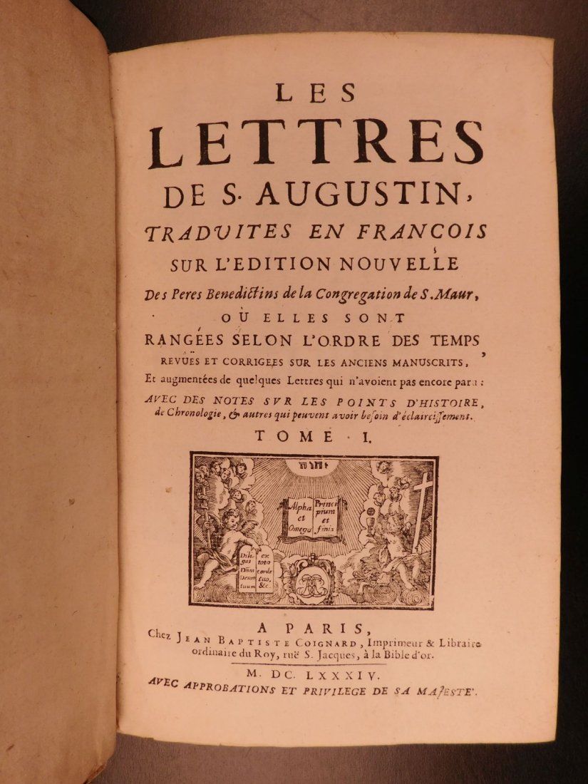 Unique 1684 Saint Augustine of Hippo Letters Jerome Pope, 17th C ...