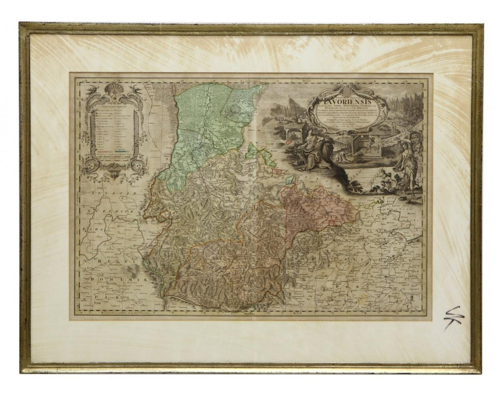 Early Map of Germany, Selisia, 18th Century ( 1700s ) | Old Europe ...