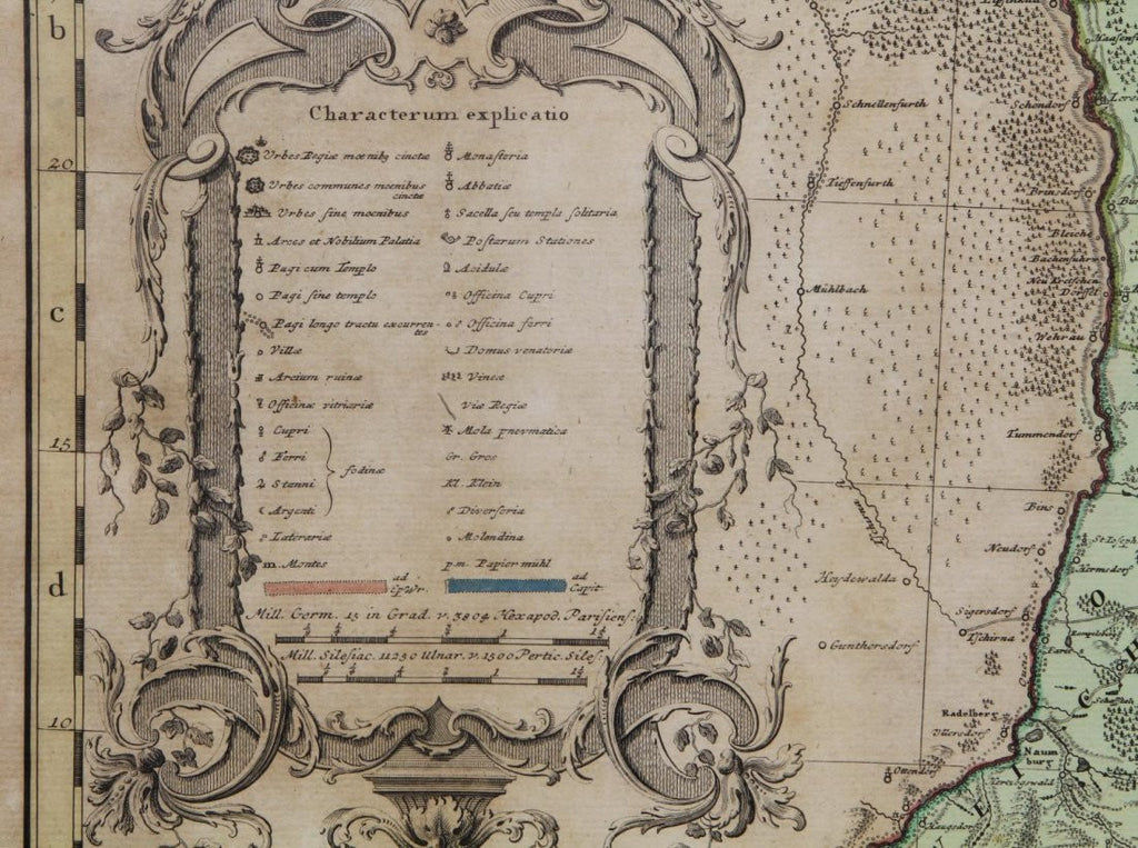 Early Map of Germany, Selisia, 18th Century ( 1700s ) | Old Europe ...