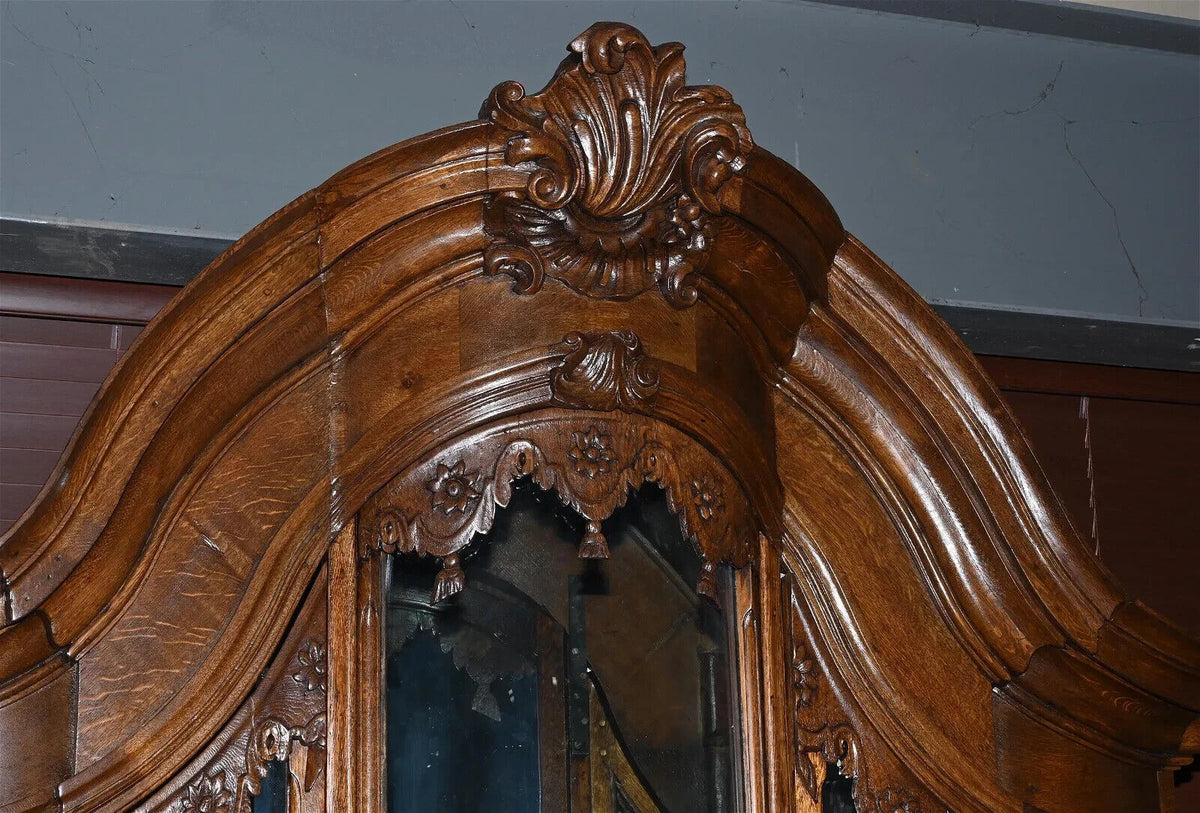 Antique Cabinet, Glass Display, Large, Windowed, Carved, Museum Quality ...