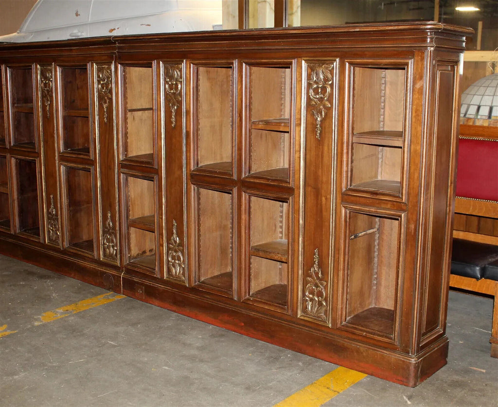 Antique Bookcase, Monumental French Napoleon III Open Shelf, Approx 22 ...