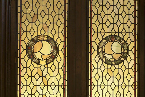 Antique Bay Window Niche, English Paneled Bay Window Niche, 1800's ...