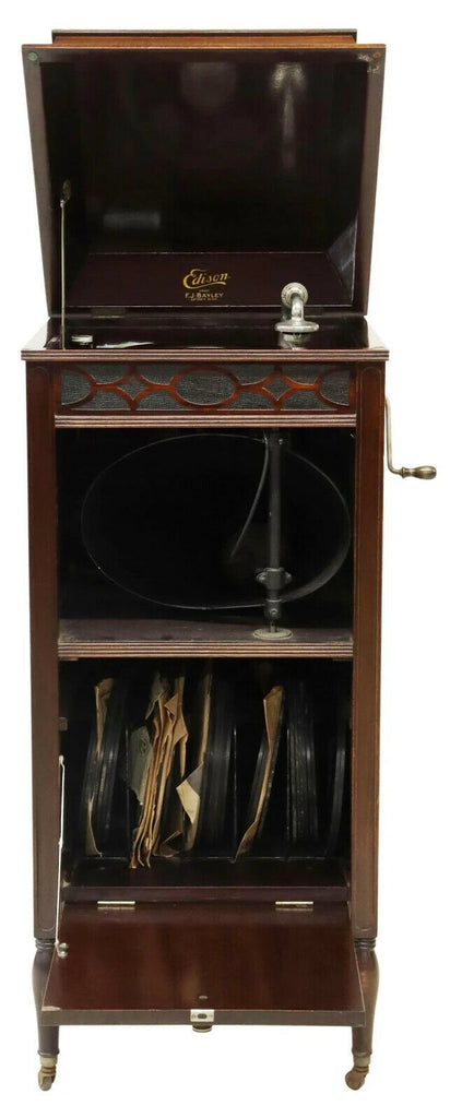 Antique, Phonograph, Edison Sheraton C150 Diamond Disc, Operational, R ...