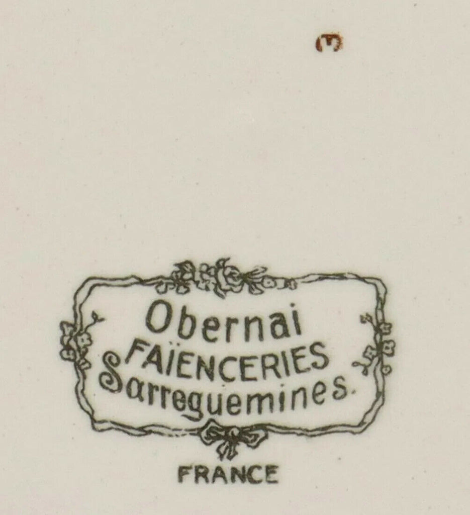 Dinner Service, 'Obernai" Pottery, French, SarreguemInes Faience, 84-P ...