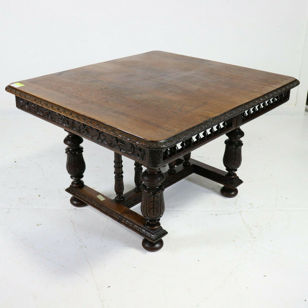 Table, Dining, French, Breton Style, Figural, Chestnut, Vintage ...