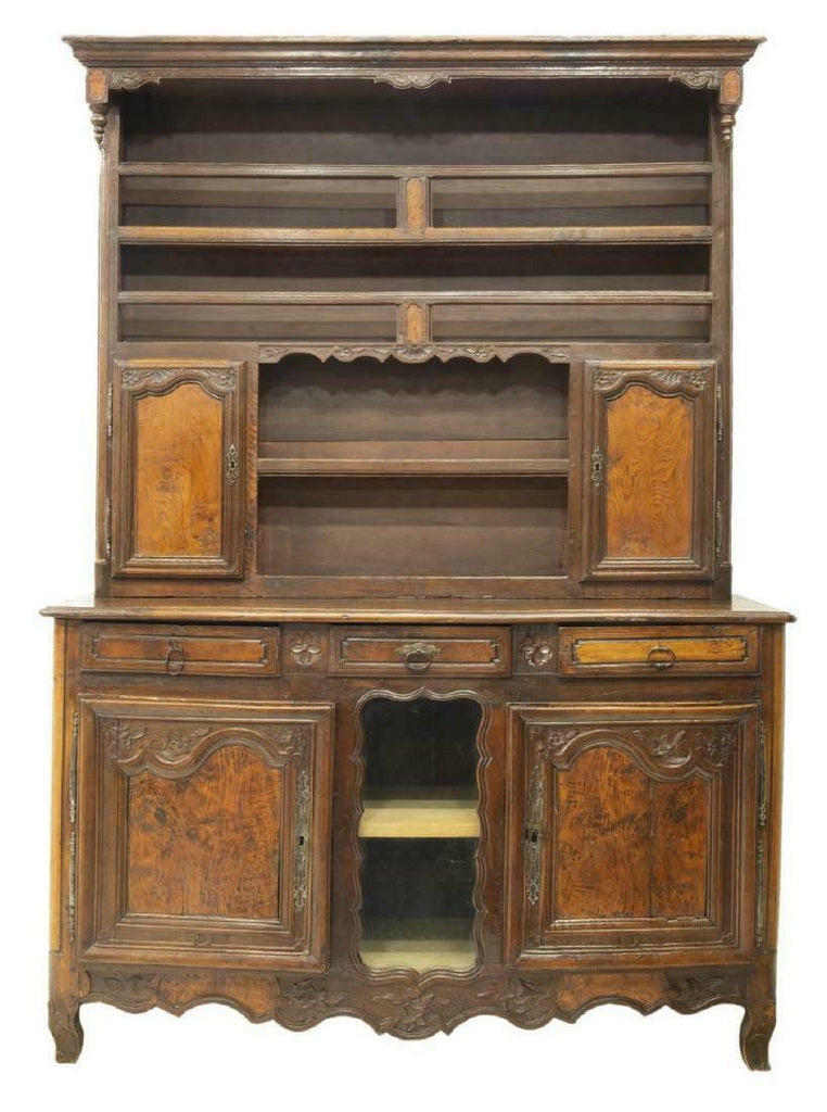 GORGEOUS FRENCH PROVINCIAL LOUIS XV STYLE WALNUT VAISSELIER, 19th C ...