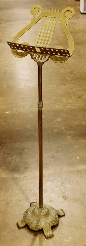 Music Stand, Brass Telescopic Music Stand, Vintage 38 Ins, Portable ...