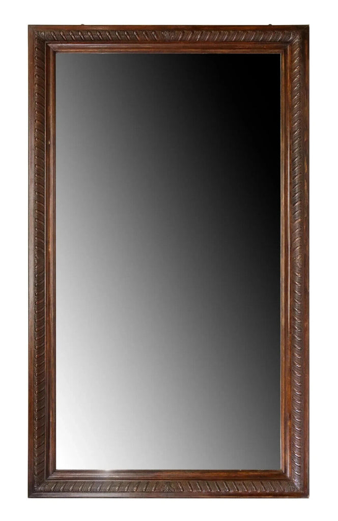 Antique Mirror, Monumental, Italian, Wood-Framed, Molding, 106" X 62.5 ...