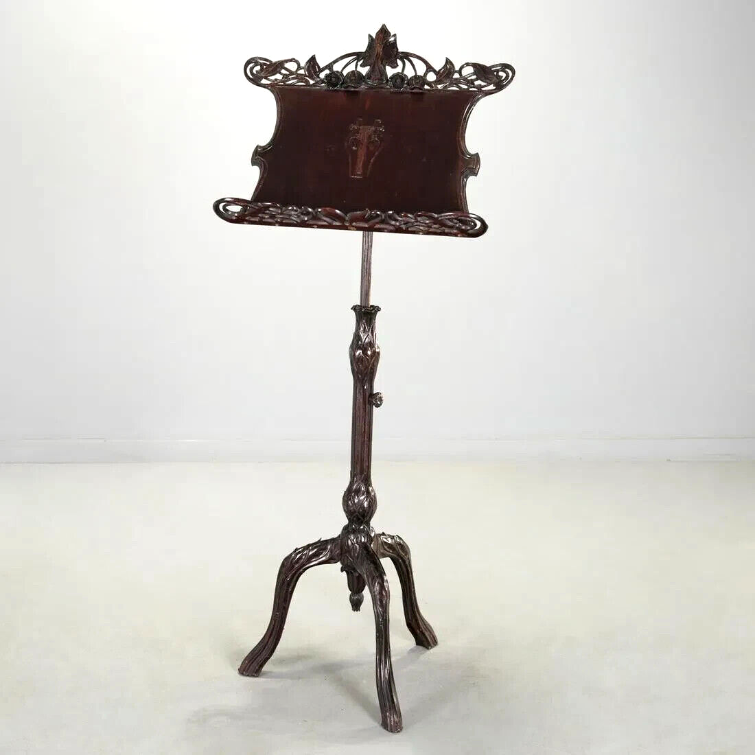 Antique Music Stand, Continental, Art Nouveau, Carved Wood, 1800 /1900 ...