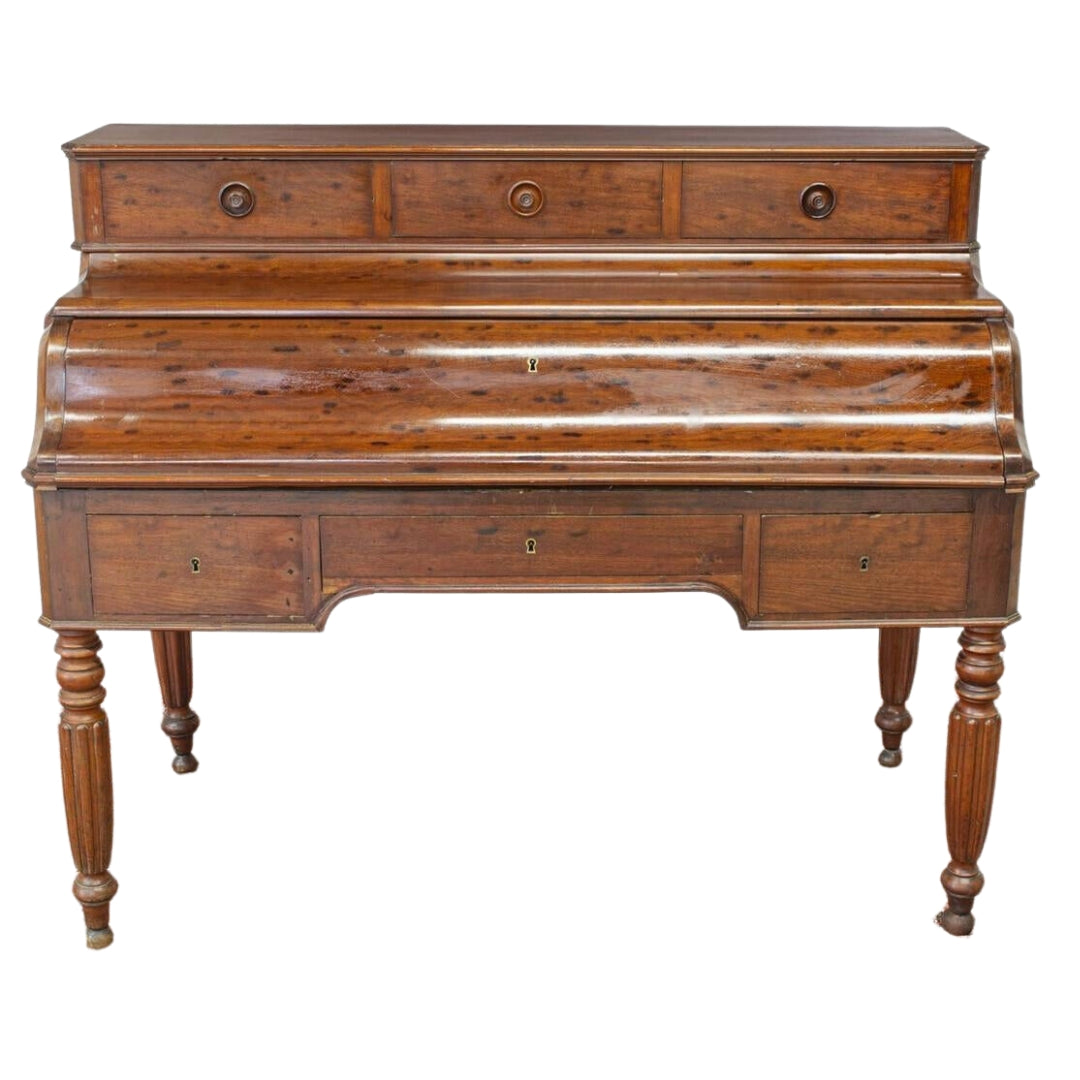 Antique Desk, Writing, French Louis Philippe, Mahogany, Butler's, Mid ...